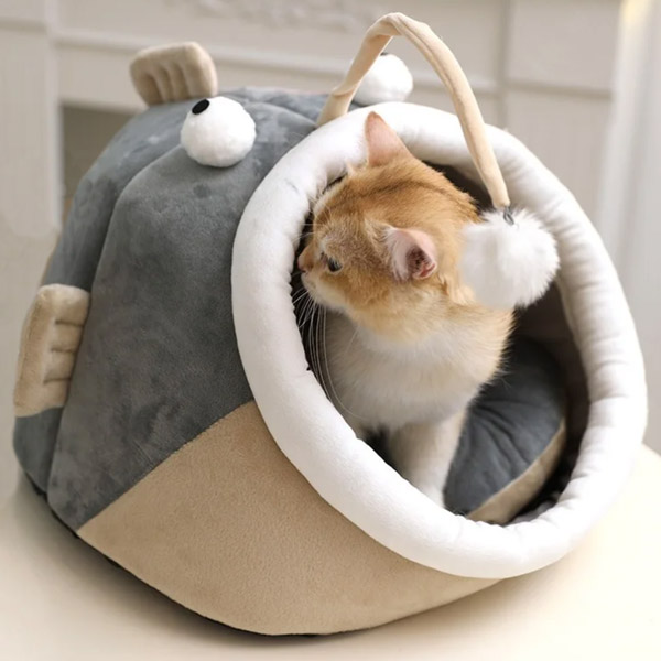 Домик лежак рыбка для кошек и собак - ZooGadgets